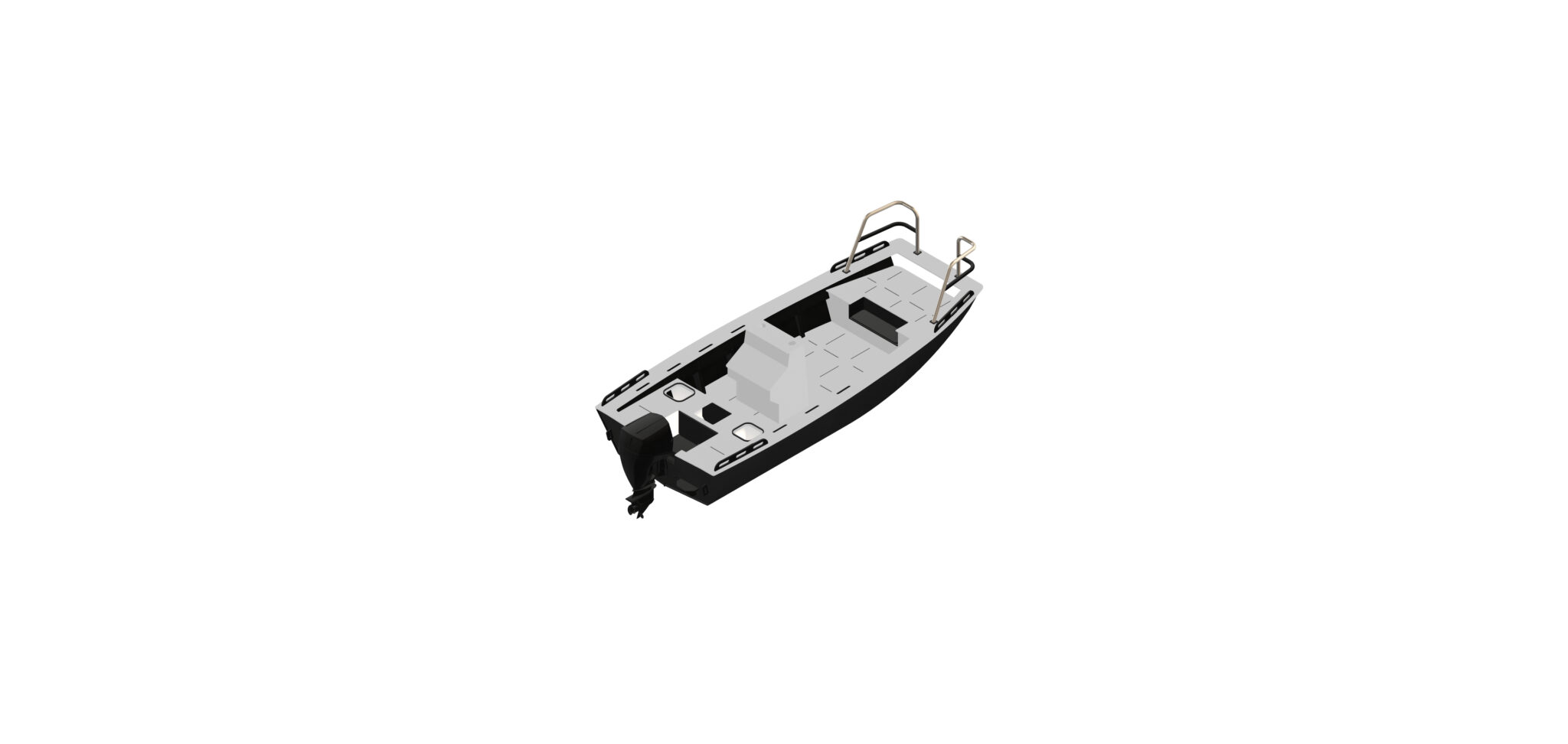HDPE Work Boat for Law Enforcement & Government